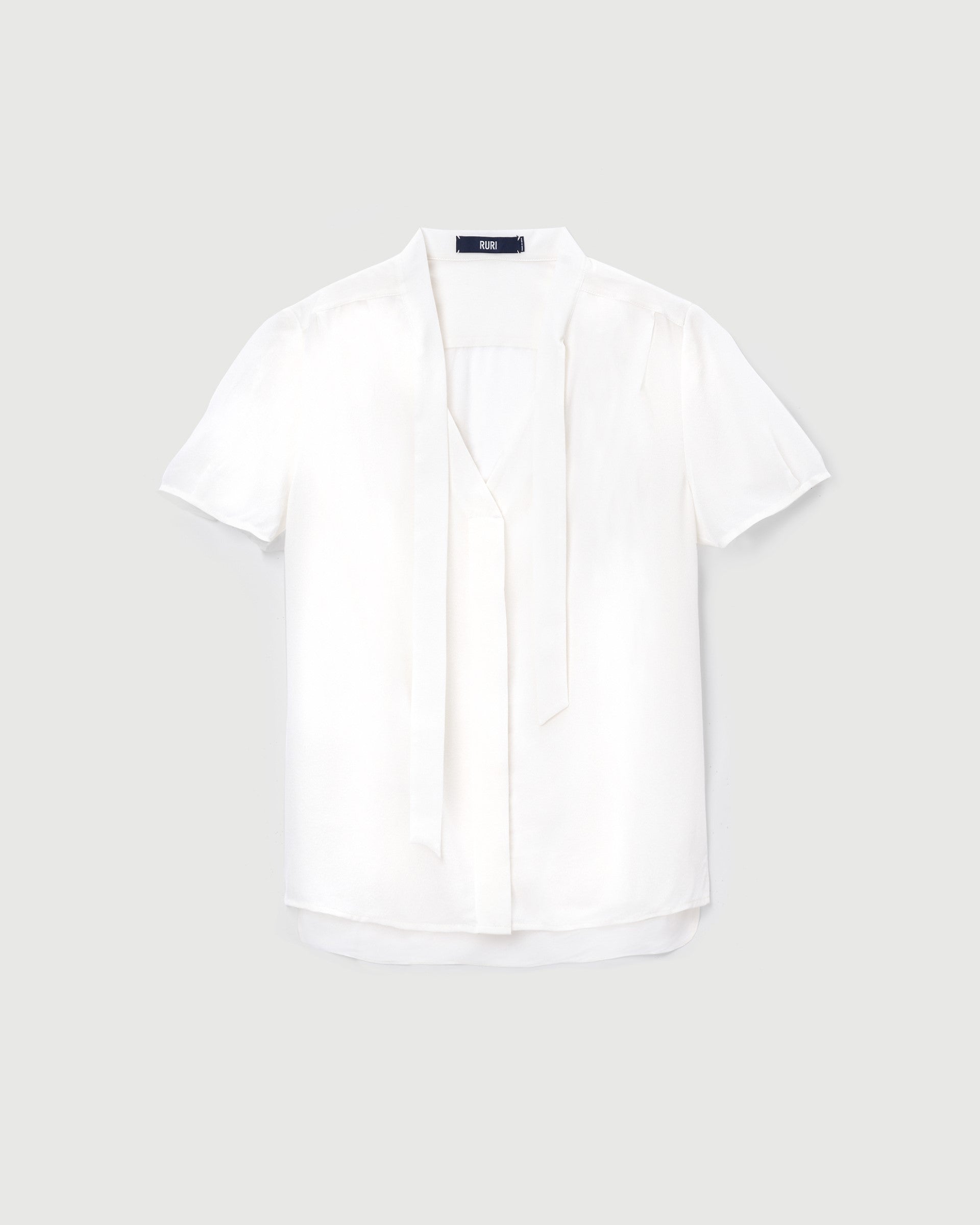 Katie Silk Shirt - Egg Shell – RURI